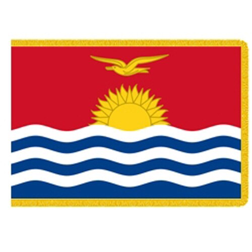 Kiribati Indoor Flag 3' X 5' Nylon | Freedom and Glory
