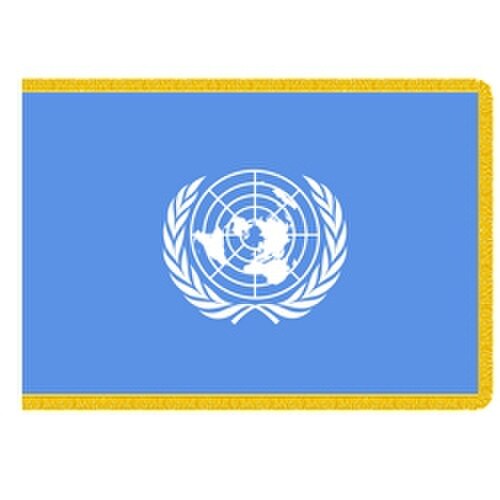Un Members Indoor Flag Set 3'X5' | Freedom and Glory