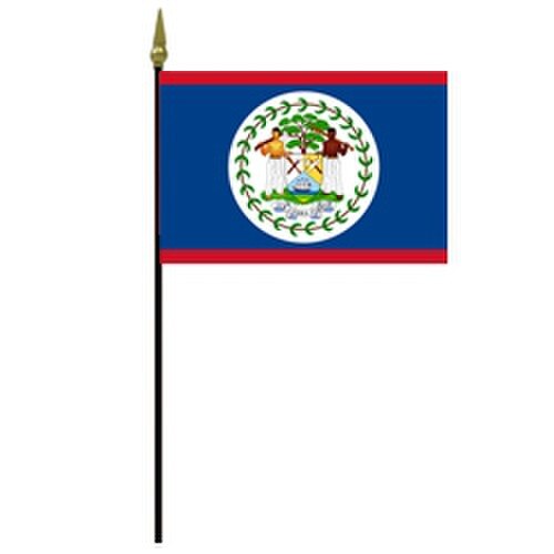 Mini Belize Flag 4"X6" | Freedom and Glory