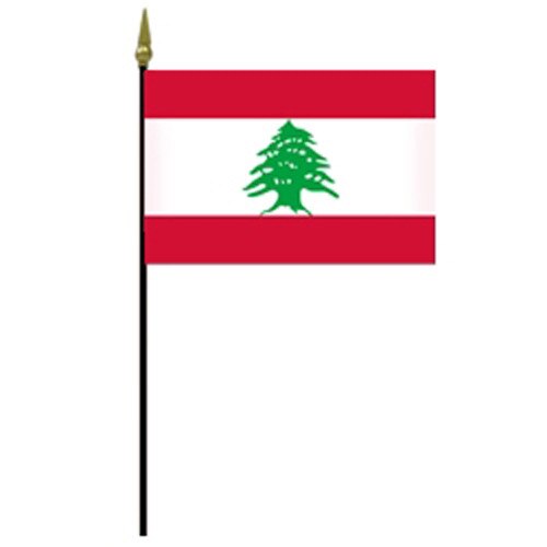Mini Lebanon Flag 4"X6" | Freedom and Glory