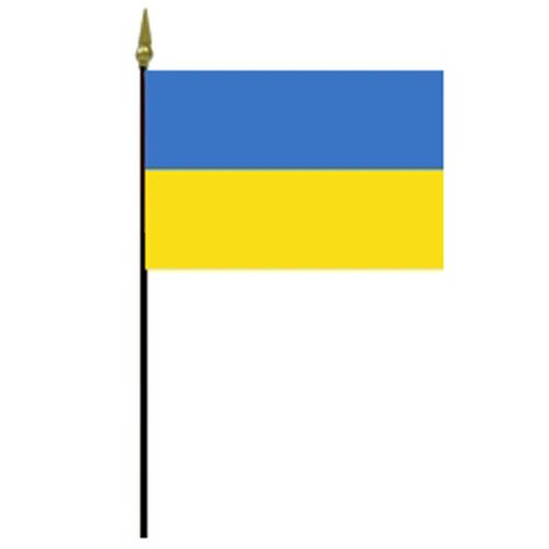 Mini Ukraine Flag 4" X 6" | Freedom and Glory