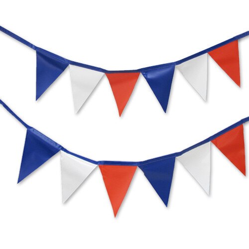 Red, White and Blue Pennant Banner | Freedom and Glory