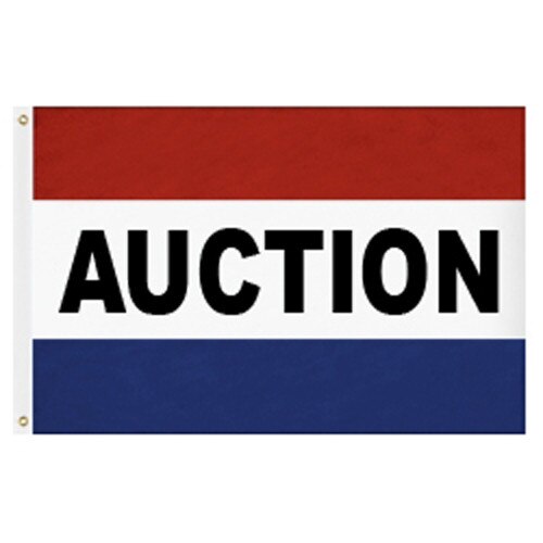 Auction Flag 3' X 5' Nylon | Freedom and Glory