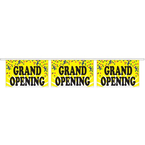 Confetti Grand Opening Bannerette Strings 60' | Freedom and Glory