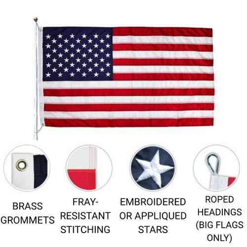 Beacon Nylon American Flags | Freedom and Glory