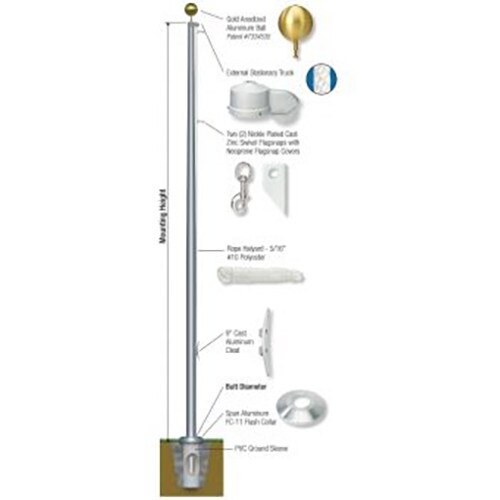 Fine-Line Aluminum Outdoor Flagpoles | Freedom and Glory