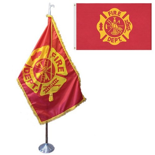 Outdoor and Indoor Fire Department Flag | Freedom and Glory