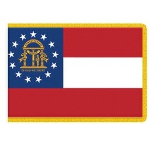 Indoor Georgia US State flag | Freedom and Glory