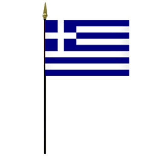 Mini Greece Flag 4" X 6" | Freedom and Glory