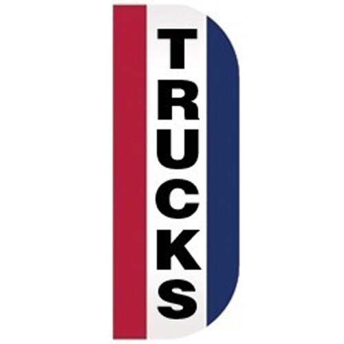 Trucks Tall Flutter Message Flag | Freedom and Glory