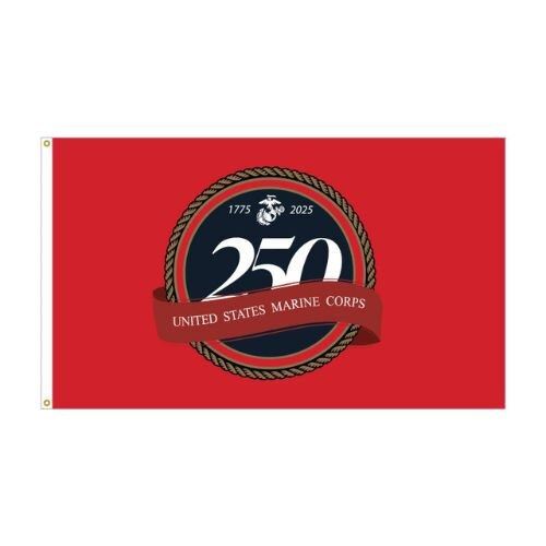 Marine Corps 250 Flag - Made in USA | Freedom and Glory