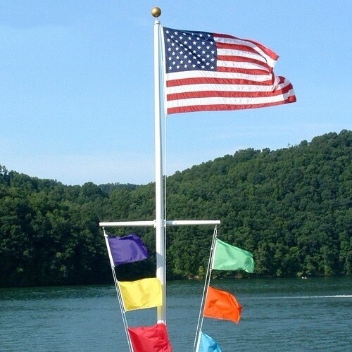20' Nautical Flagpoles with Yardarm | Freedom and Glory